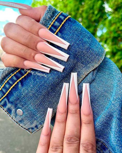 46 Stunning V French Tip Nails Youll Love To Try In 2024